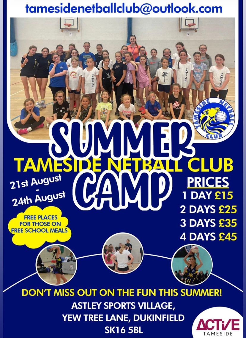 Tameside Summer Netball Camp | Silver Springs